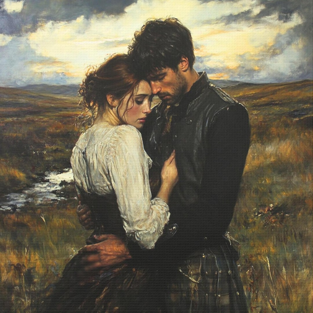 Highlander and Woman, Scottish Highlands, Scottish Gifts, Canvas ...