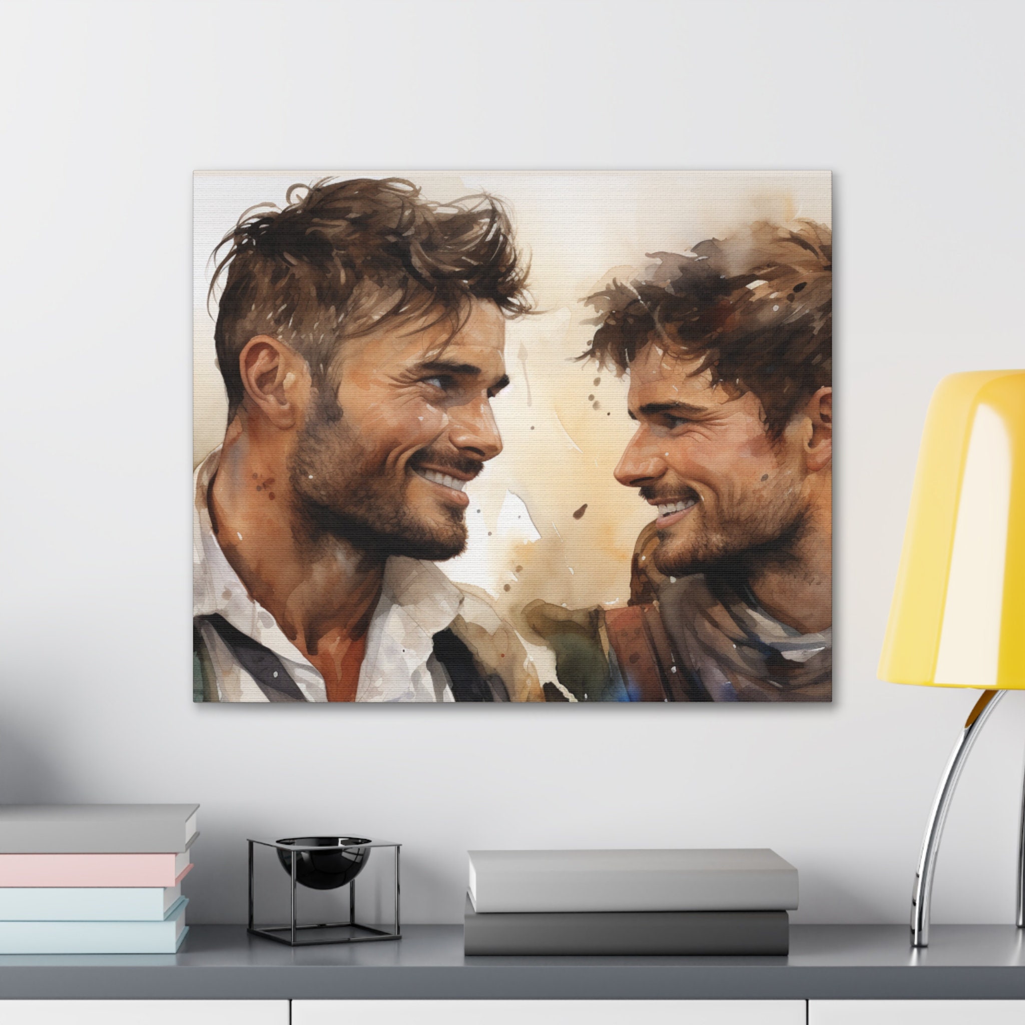 Canvas Gallery Wraps, Gay Art, Elegant Canvas Art, LGBTQ Gifts, Gay ...
