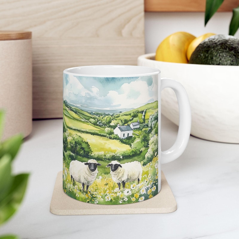 Irish Coffee Mug With Sheep - Etsy