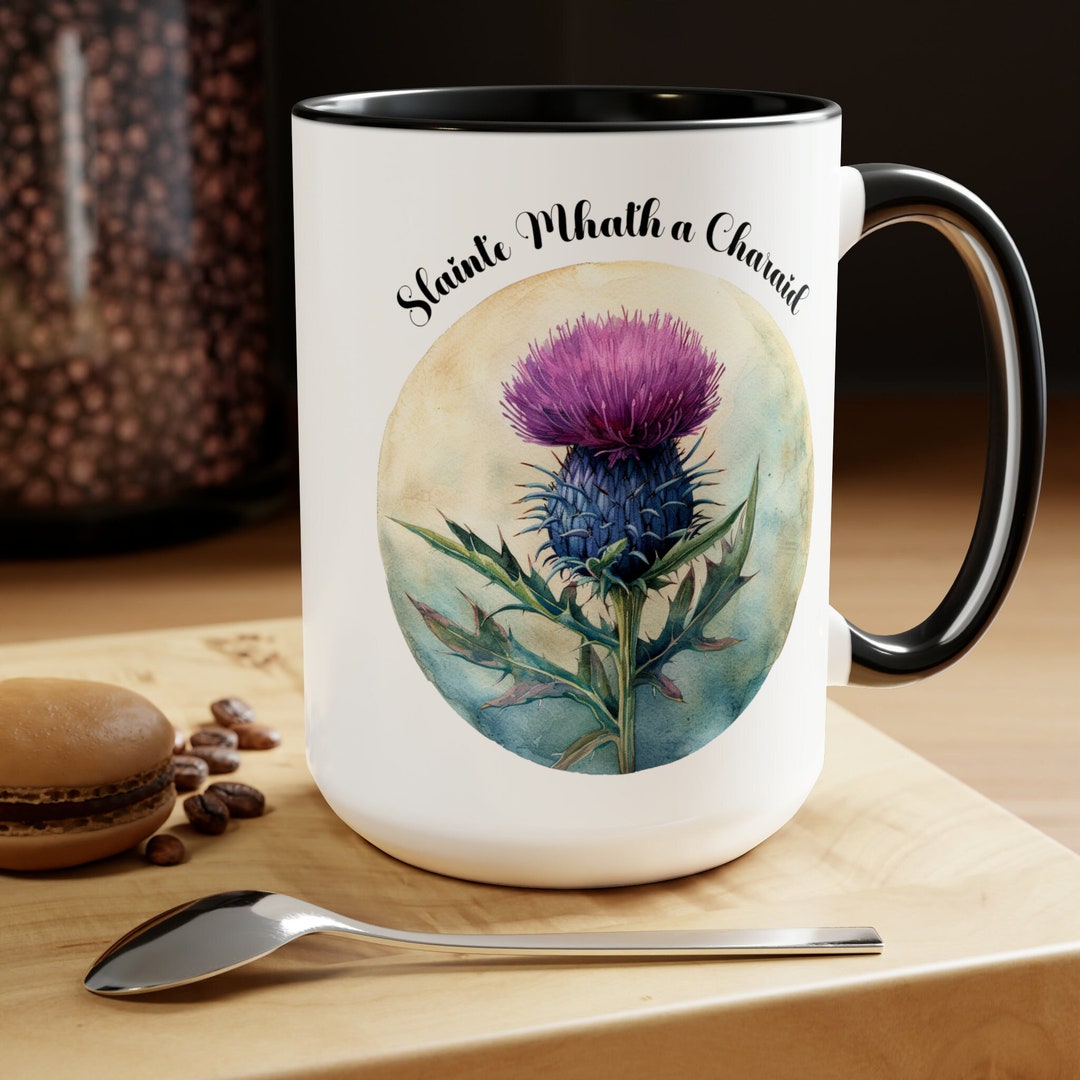 Scottish Gaelic Mug, Scottish Gifts, Slainte Mhath a Charaid Coffee Mug ...