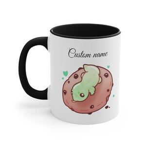 Personalized Cute Chibi Lizard Cup, Cookie Lizard, Valentines Day Gift ...