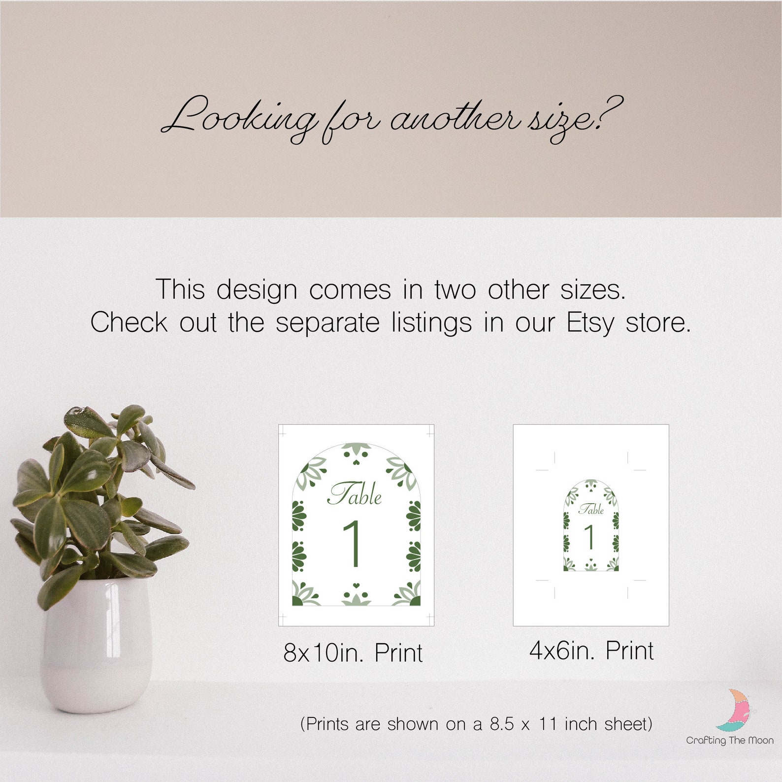 5x7 Printable Talavera Mexican Theme Arched Table Numbers - Sage Green ...