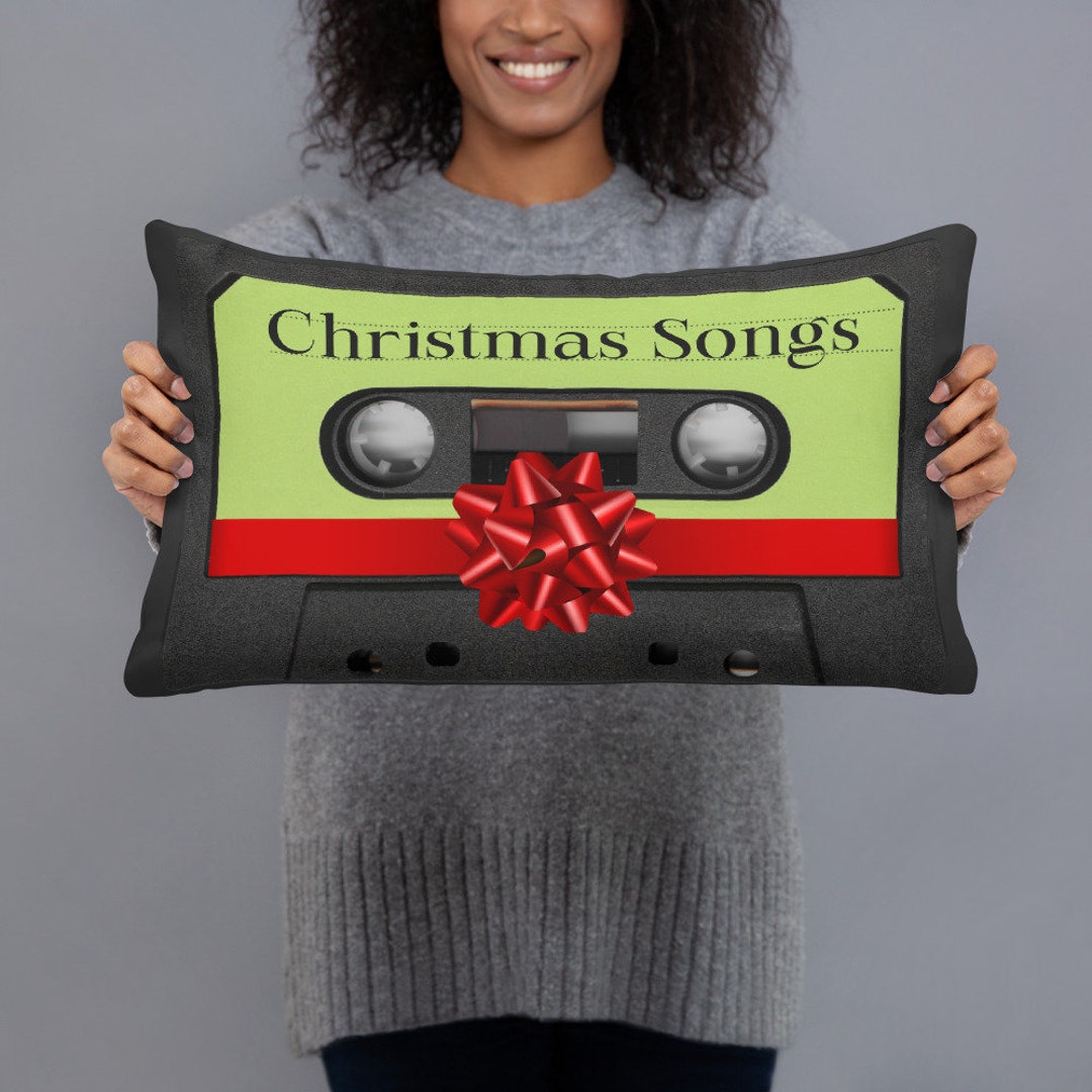 Christmas Songs Cassette Tape Pillow, Holiday Music Gift - Etsy