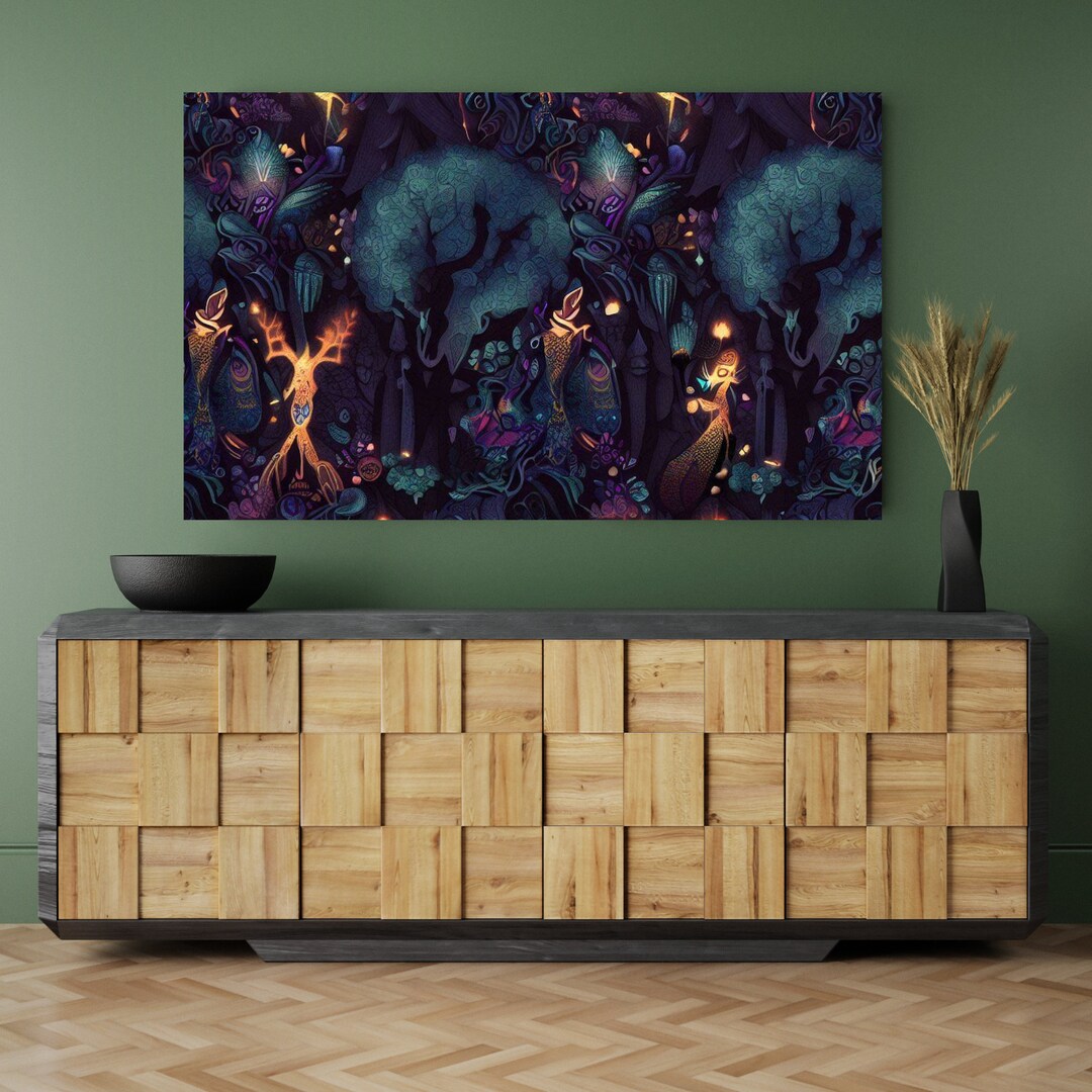 Enchanted Forest Artistic Design Printable Design Unique - Etsy
