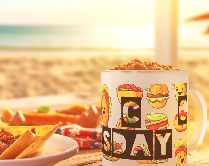 Taco Tuesday Mug - Colorful Fun Coffee Cup, Cute Kitchen Decor, Gift ...