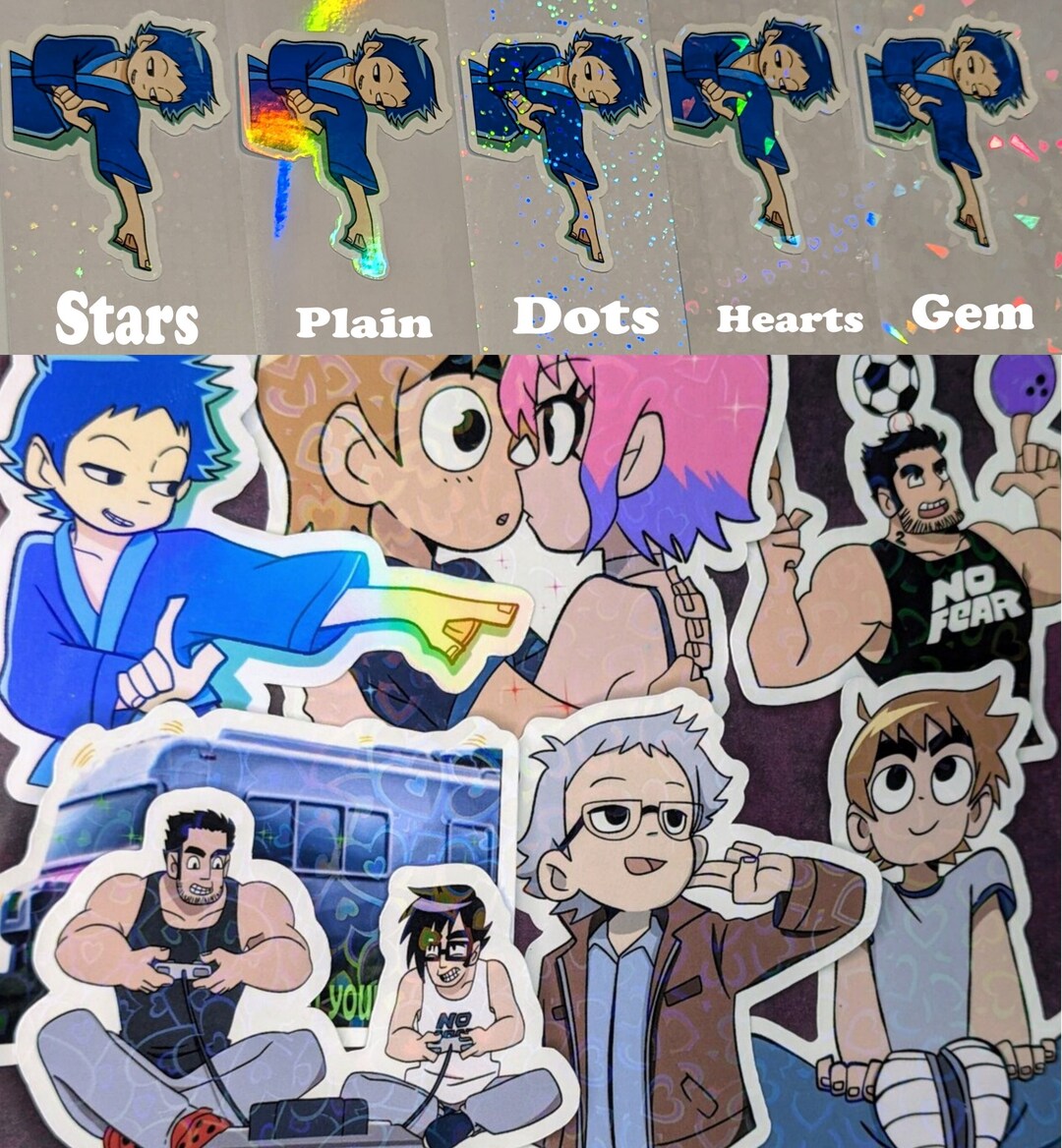 Scott Pilgrim, Stickers - Etsy