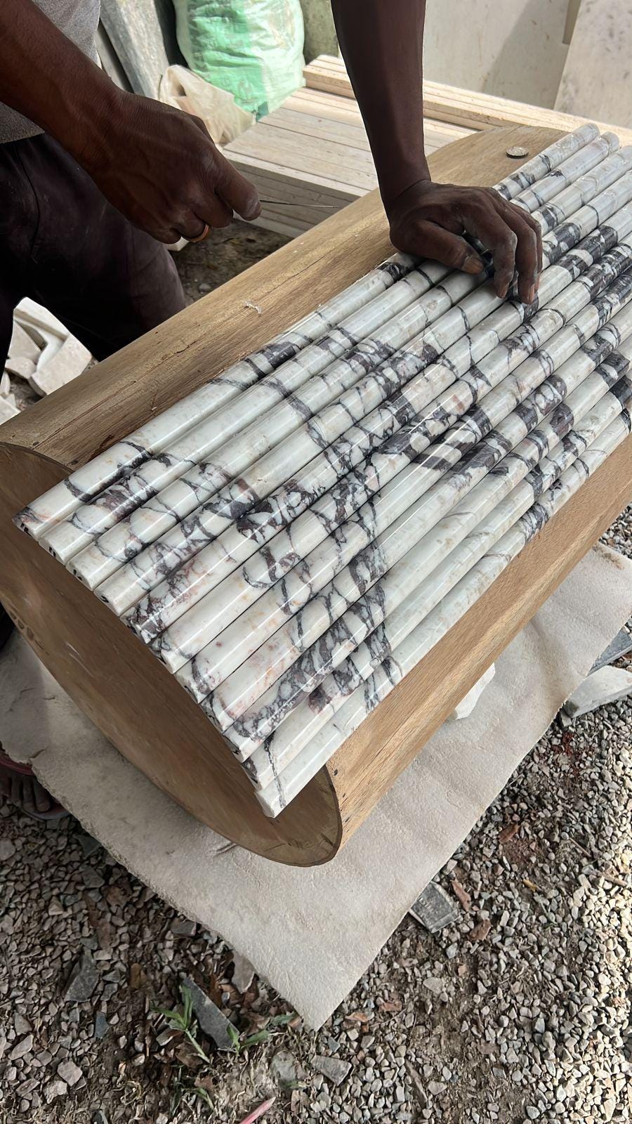 Viola Dining Table - Dining Table With Fluted Base - Calacatta Viola ...