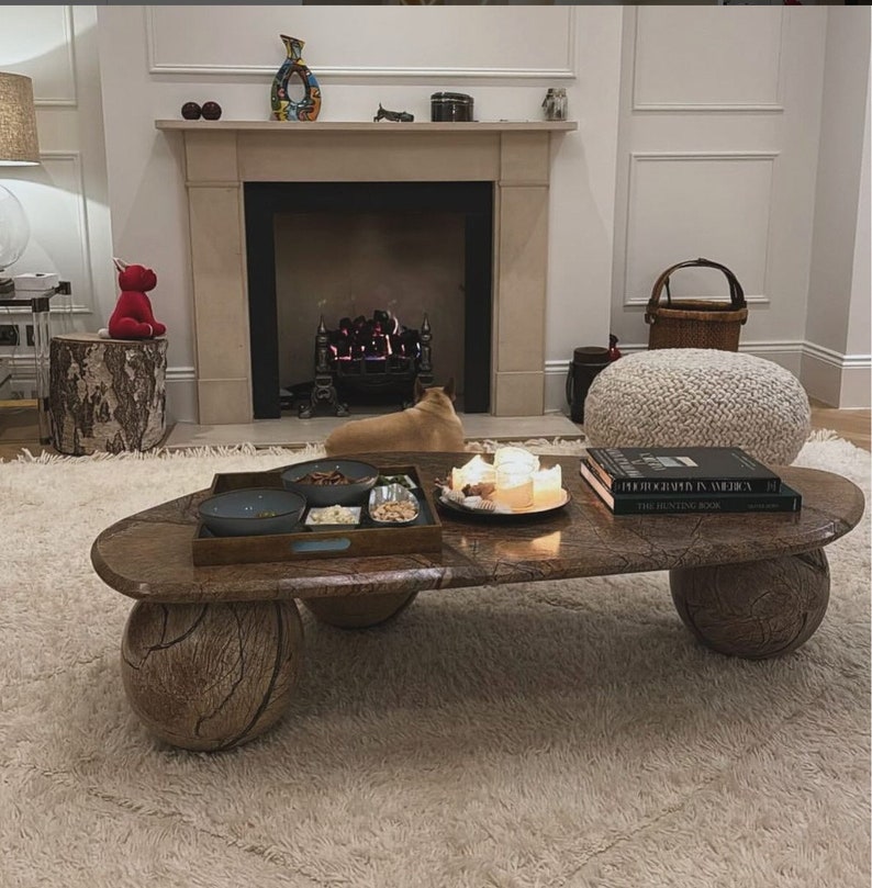 Distorted GLOBE COFFEE TABLE- Marble Table - Sphere Design Base ...