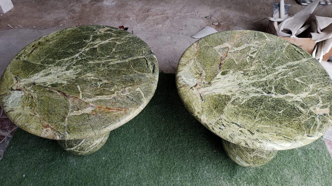 Distorted Egg Shaped GLOBE COFFEE TABLE Marble Table Sphere Design Base ...