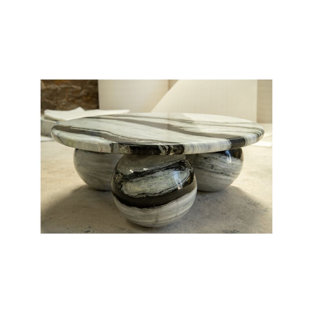 GLOBE COFFEE TABLE- Marble Table - Sphere Design Base - Different ...