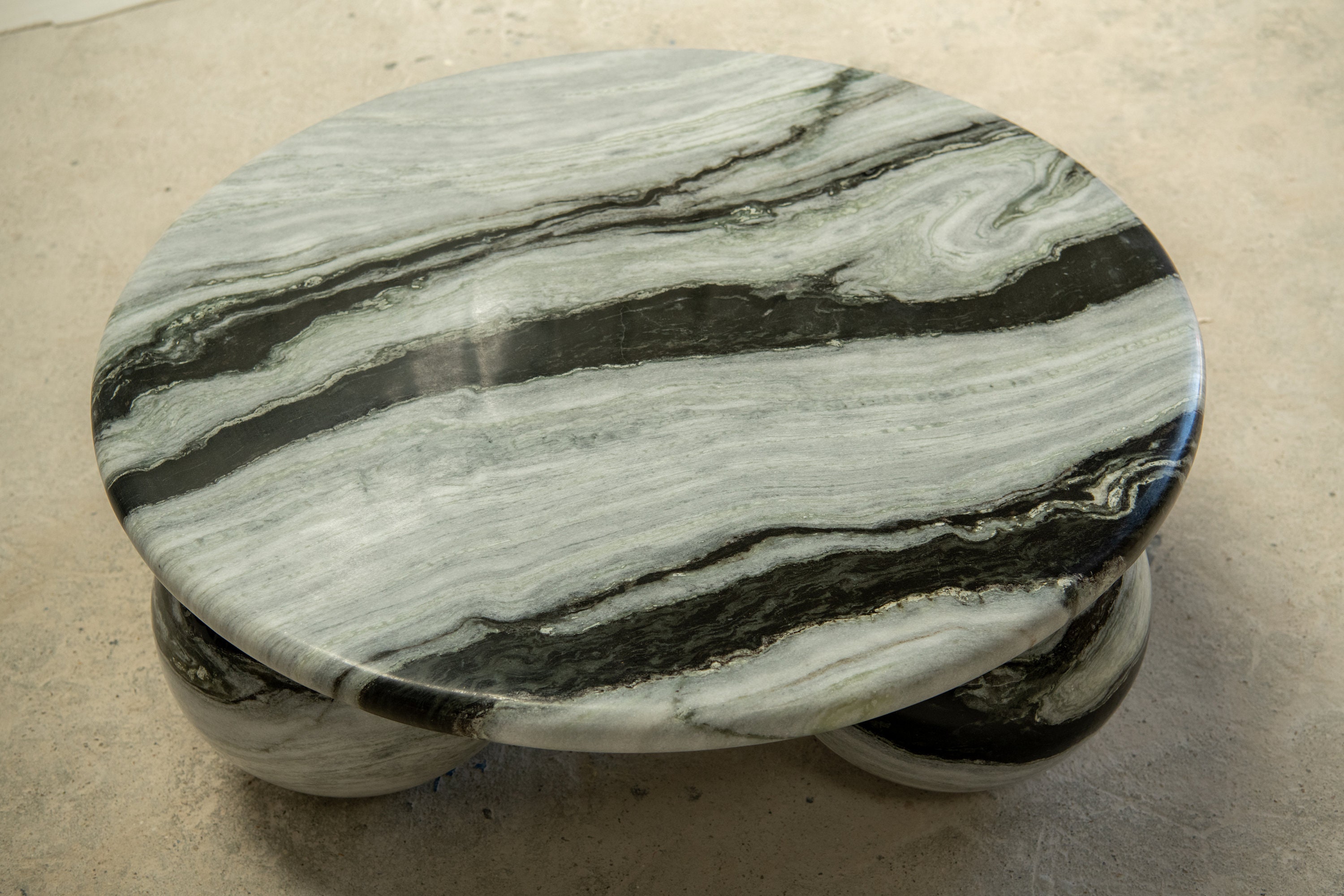 GLOBE COFFEE TABLE- Marble Table - Sphere Design Base - Different ...