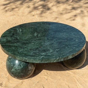 GLOBE COFFEE TABLE- Marble Table - Sphere Design Base - Different ...