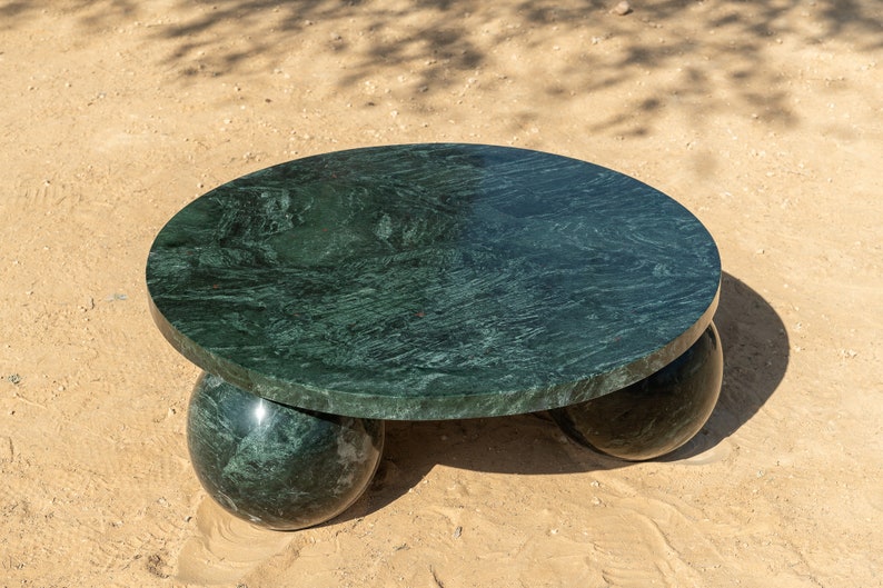 GLOBE COFFEE TABLE- Marble Table - Sphere Design Base - Different ...