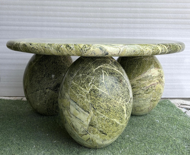 Distorted Egg Shaped GLOBE COFFEE TABLE- Marble Table - Sphere Design ...