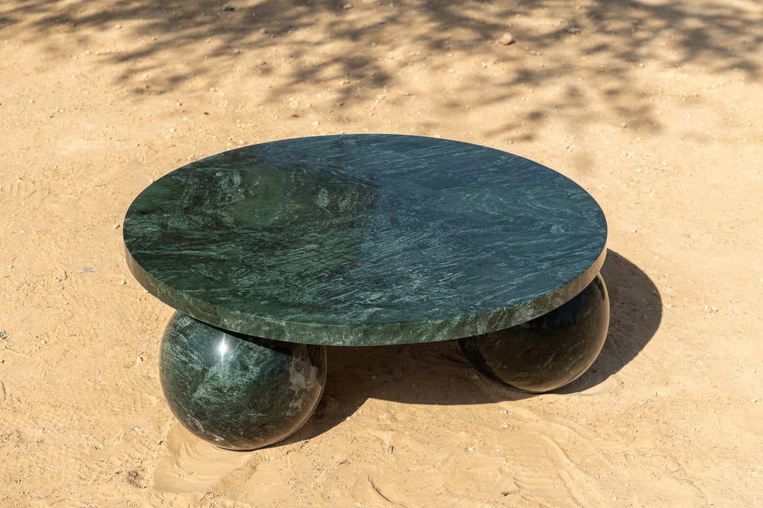 GLOBE COFFEE TABLE- Marble Table - Sphere Design Base - Different ...