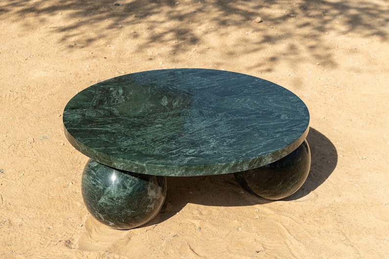 GLOBE COFFEE TABLE- Marble Table - Sphere Design Base - Different ...