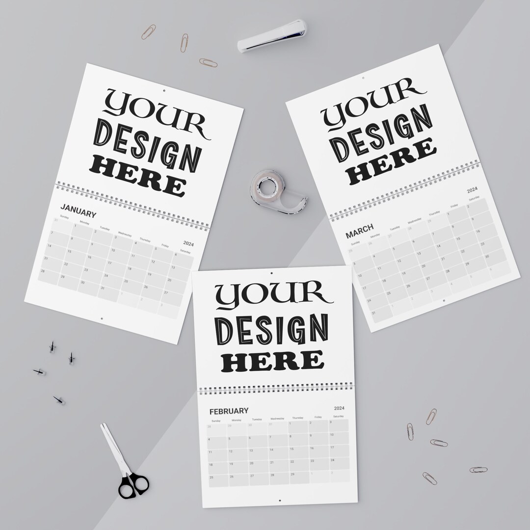 Your Design Here CUSTOM 2024 Calendar Christmas Present Perfect Holiday ...