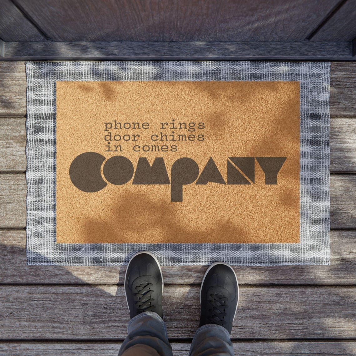 In Comes Company Broadway Sondheim Doormat Full Quote - Etsy