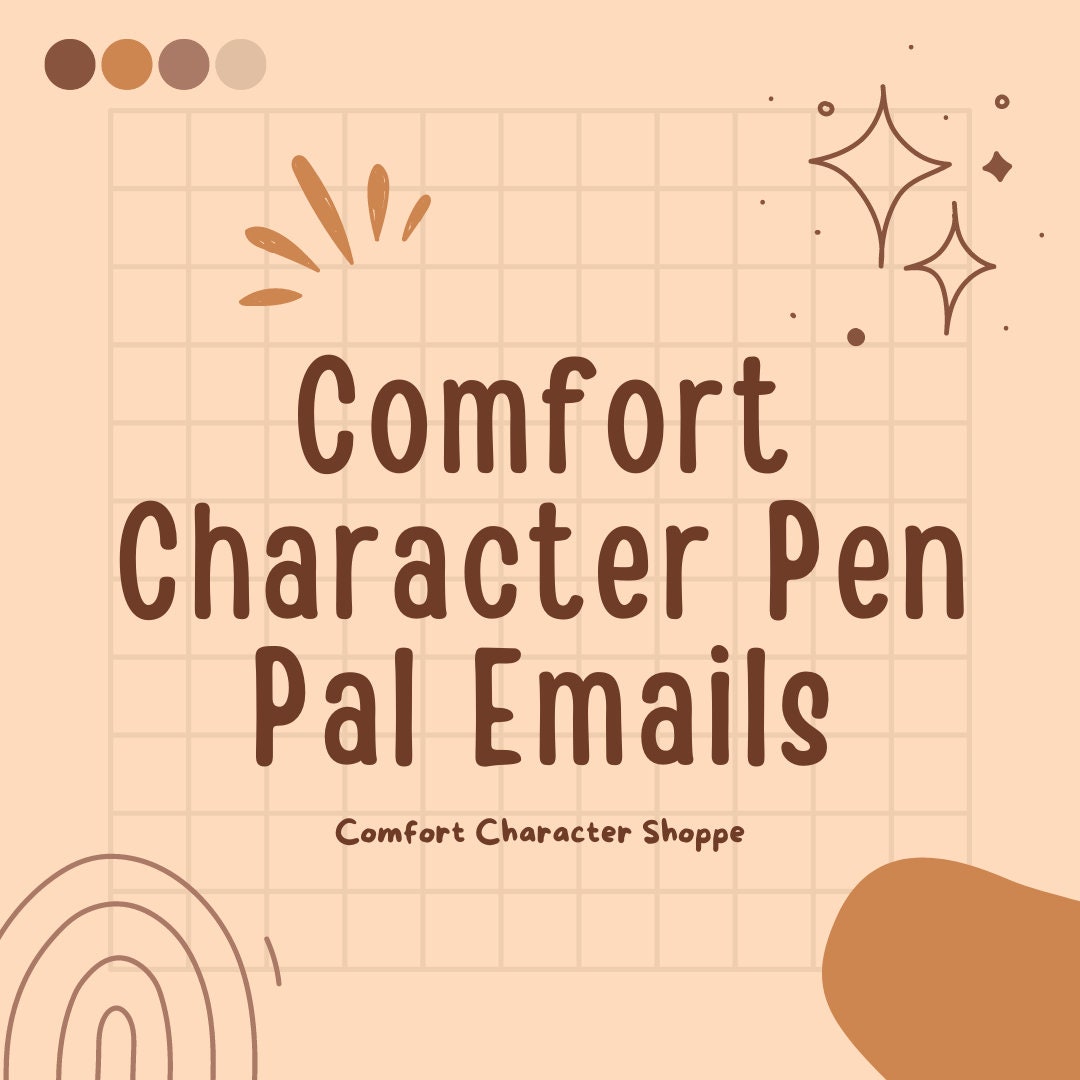Email Pen Pals With Your Comfort Character - Etsy