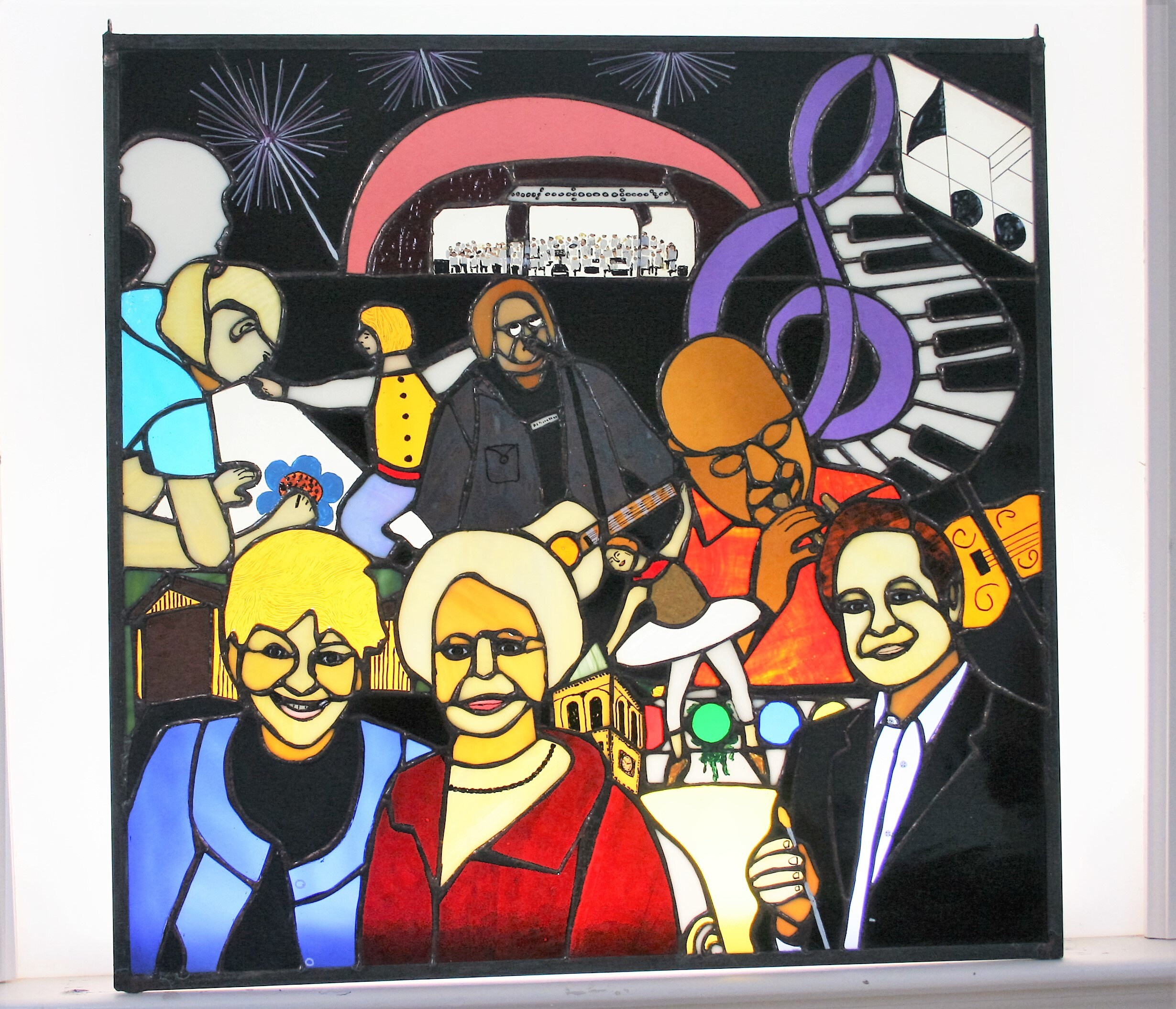 Custom Stained Glass Characters Events Panels - Etsy