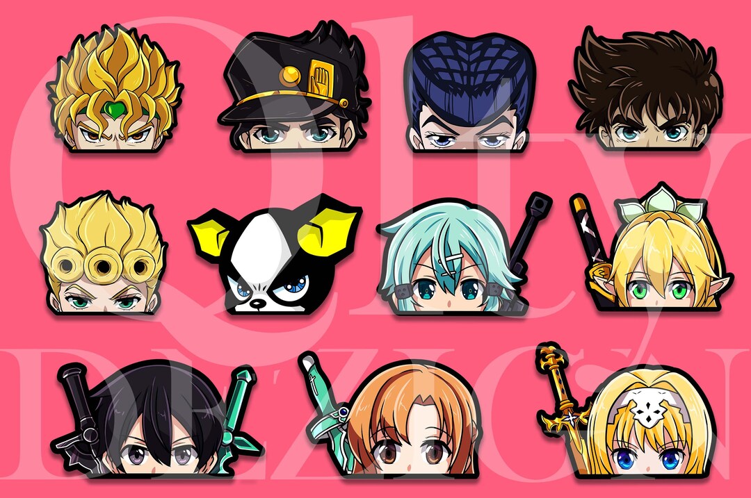 Anime Peeker Design Bundle V3 - Etsy