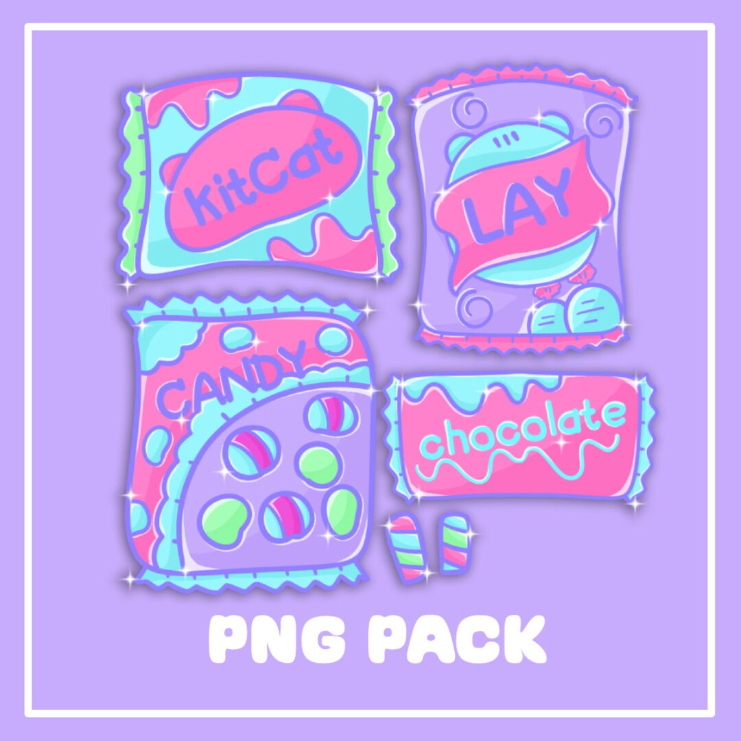 Kawaii Candy Sticker Design for Stationary and Planner - Etsy