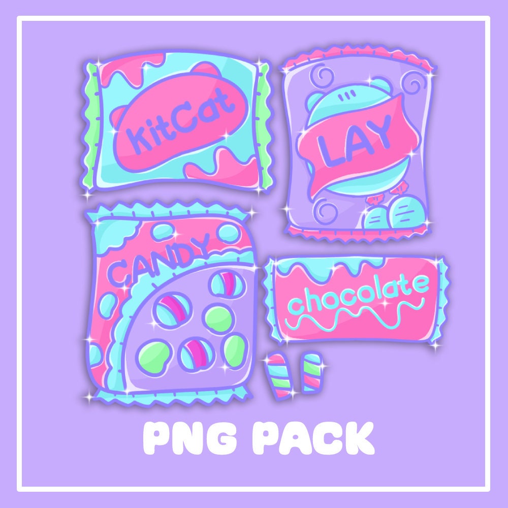 Kawaii Candy Sticker Design for Stationary and Planner - Etsy