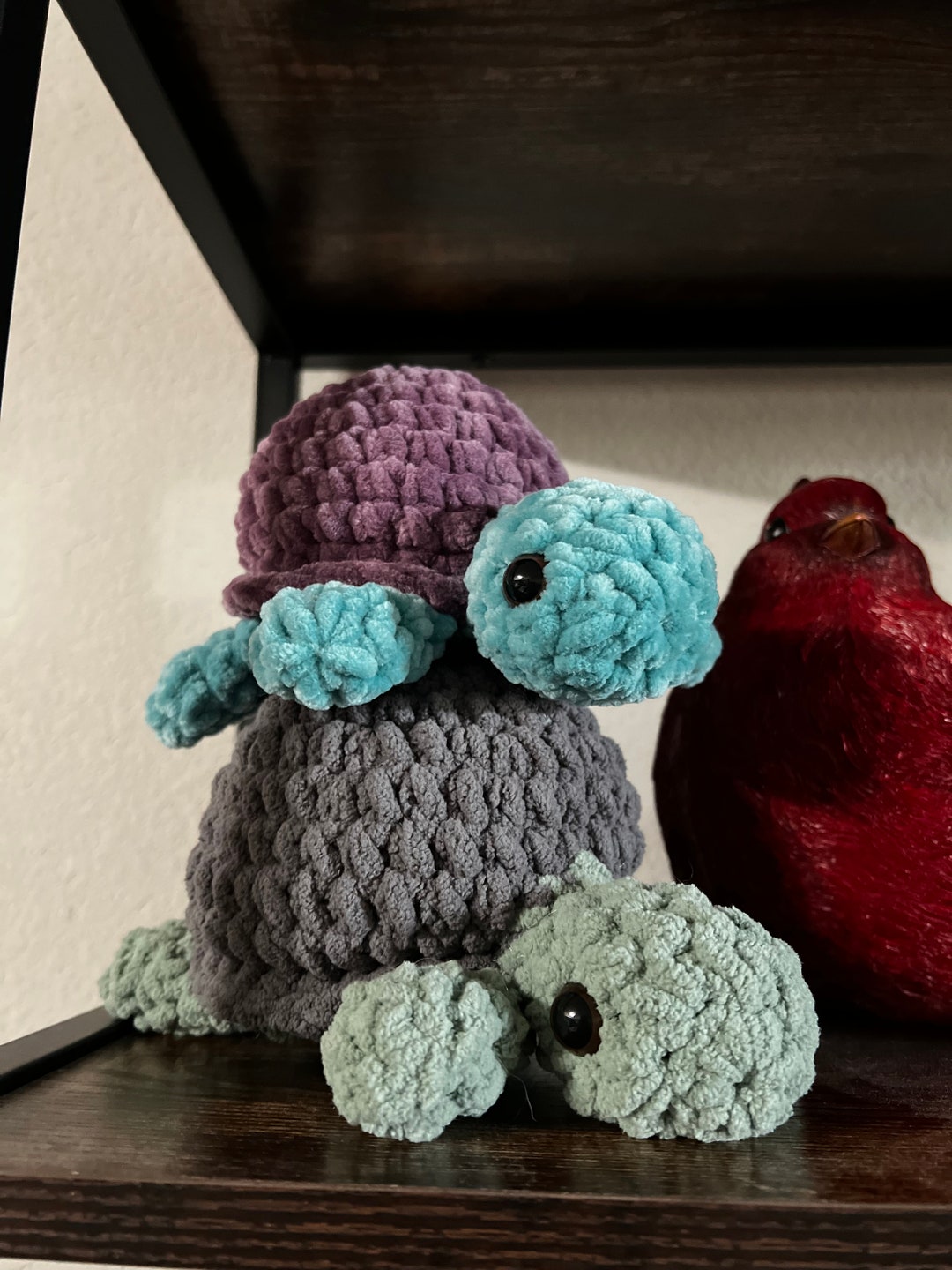 Two Handmade Crochet Turtle Plushies - Etsy