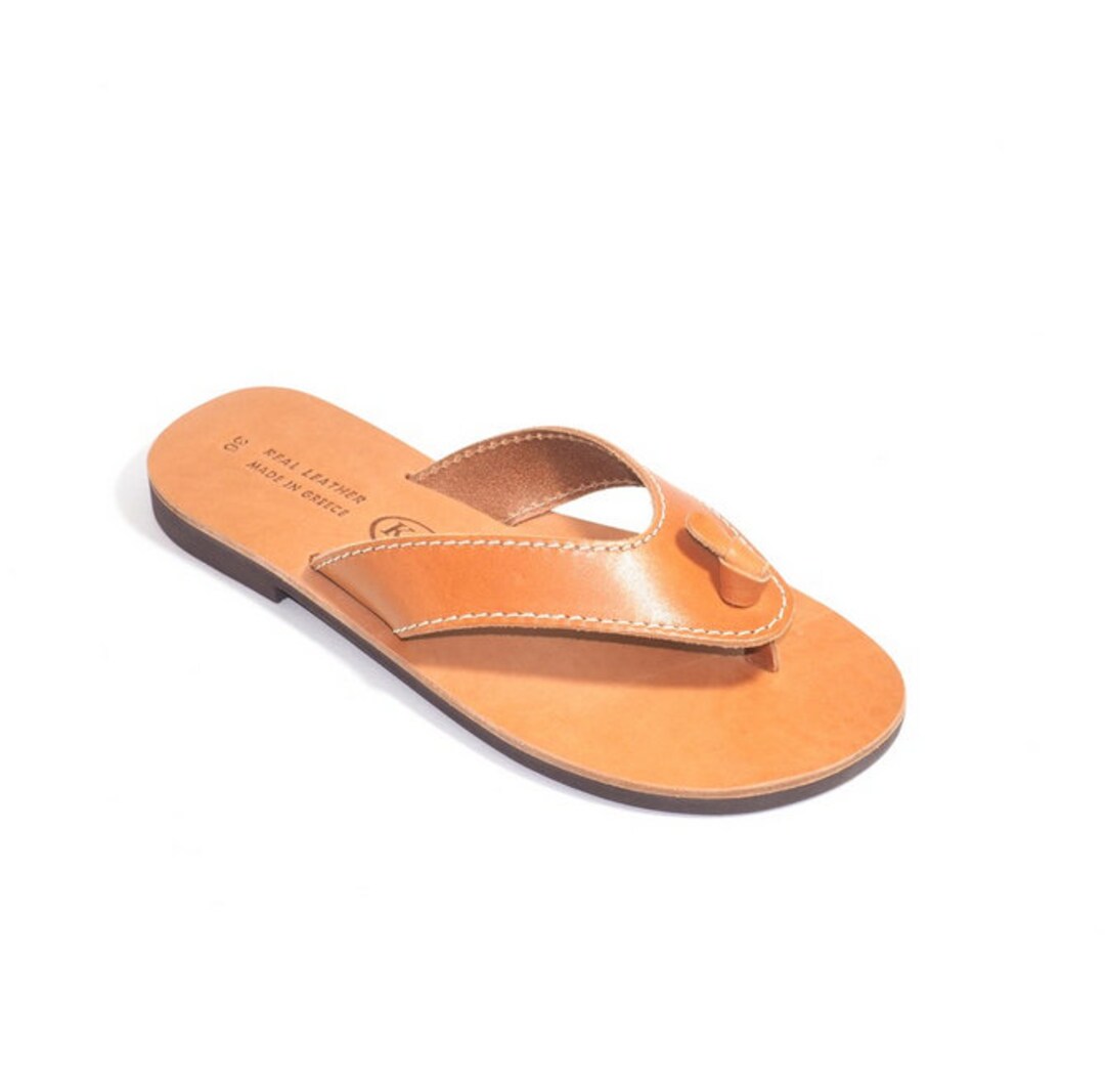 Handmade Greek Leather Sandals From Crete. - Etsy