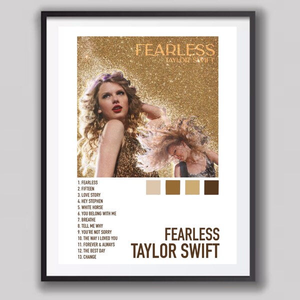 Fearless Album Poster - Etsy