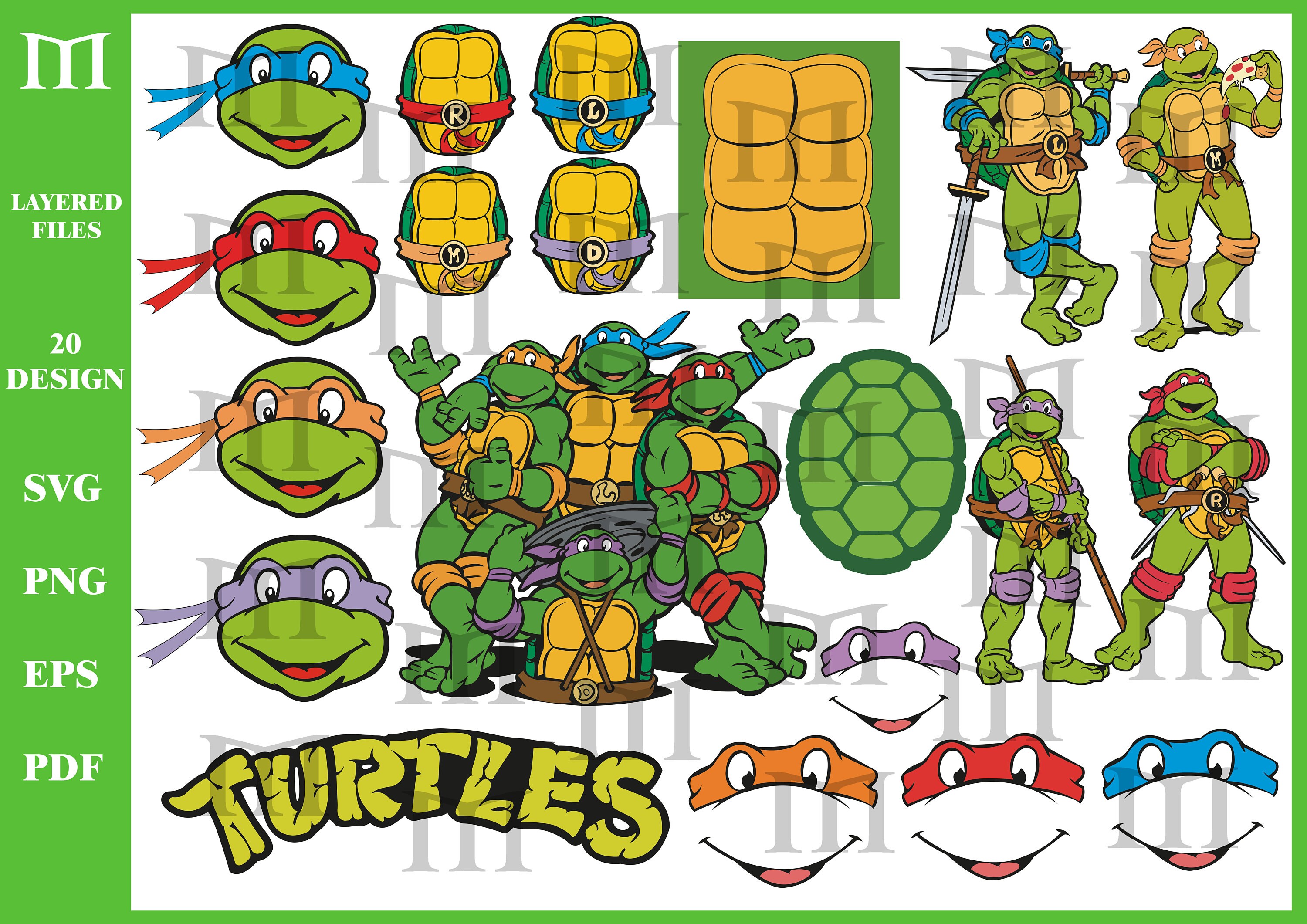 Ninja Turtle Shell Clipart