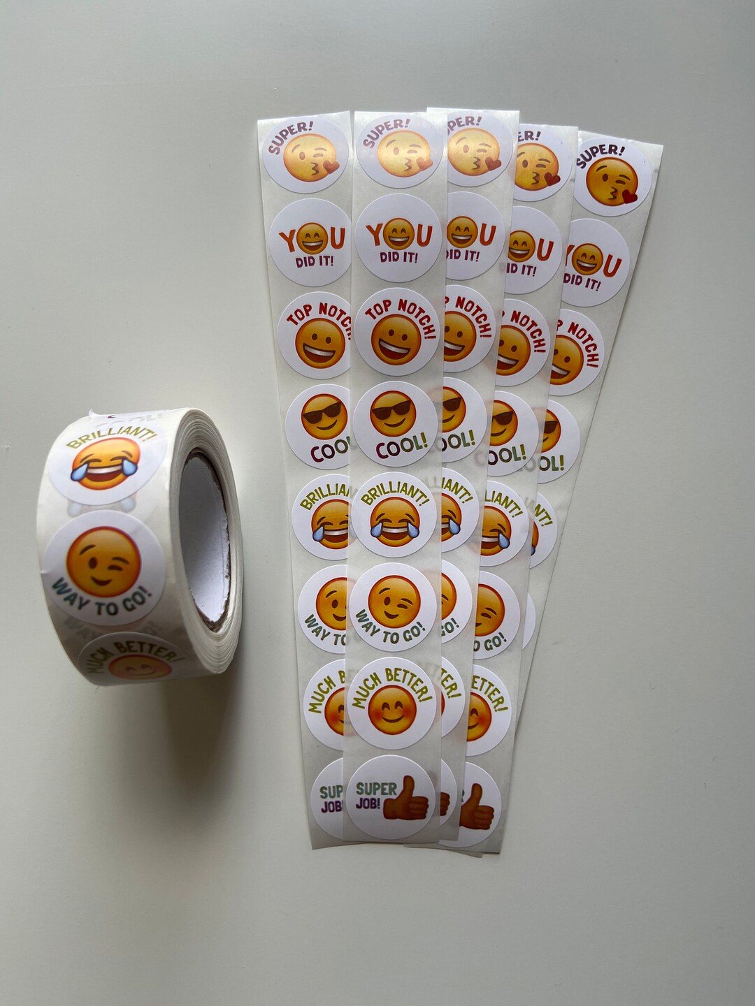 Emoji Reward Stickers - Etsy