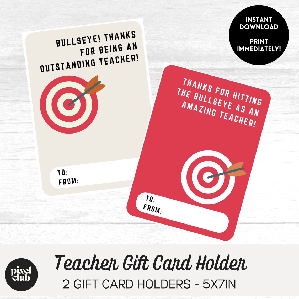 Teacher Gift Card Holders, Teacher Appreciation Gift Card Holder ...