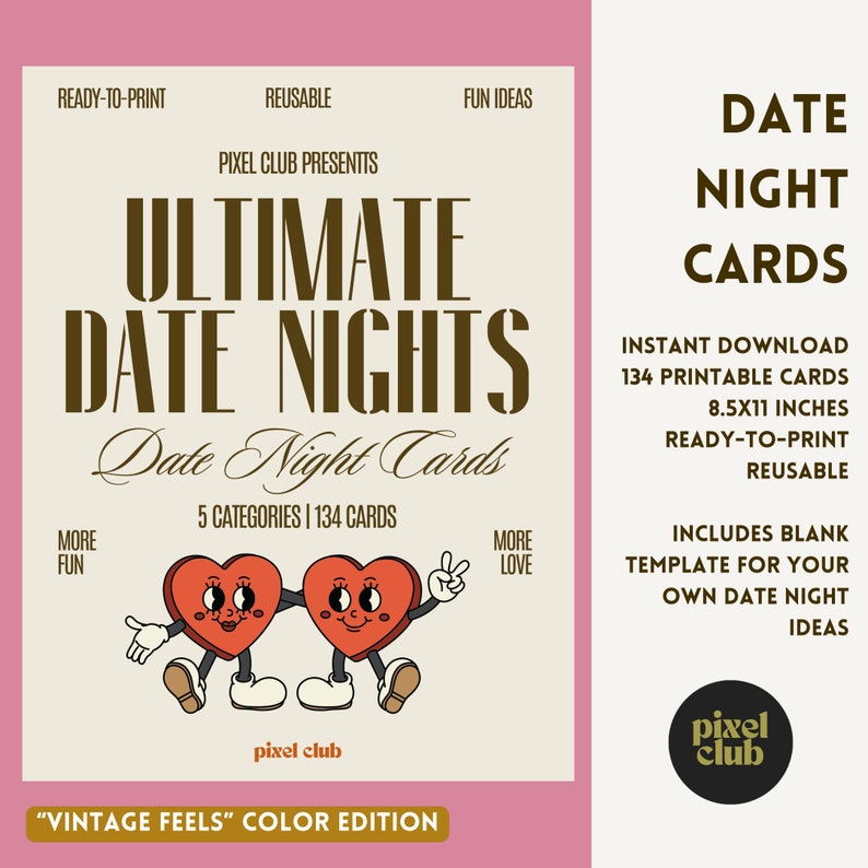 Printable Date Night Cards, Date Night Coupons, Date Night Cards for ...