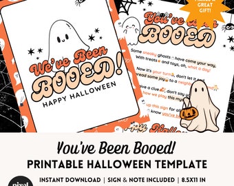 Printable You've Been Booed, We've Been Booed, Halloween Printable ...