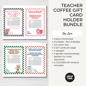Teacher Gift Card Holders, Teacher Appreciation Gift Card Holder ...