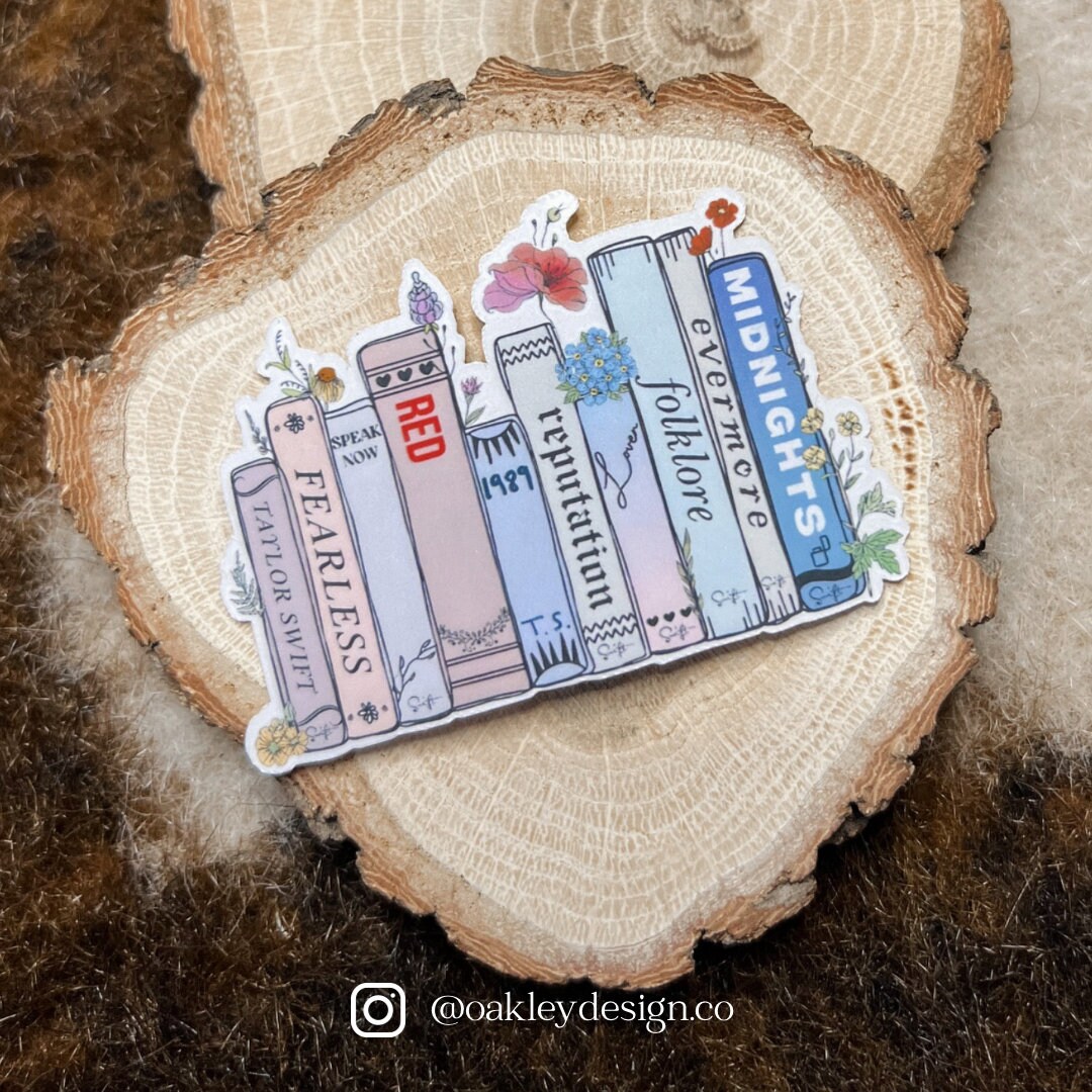 Taylor Swift Book Collection Sticker Book Lovers Sticker Taylor Swift ...