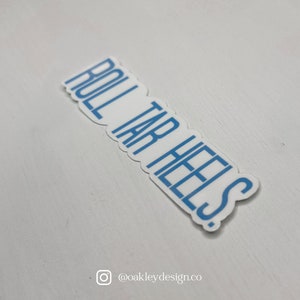 UNC Chapel Hill Sticker Pack GDTBATH Roll Tar Heels College Football - Etsy