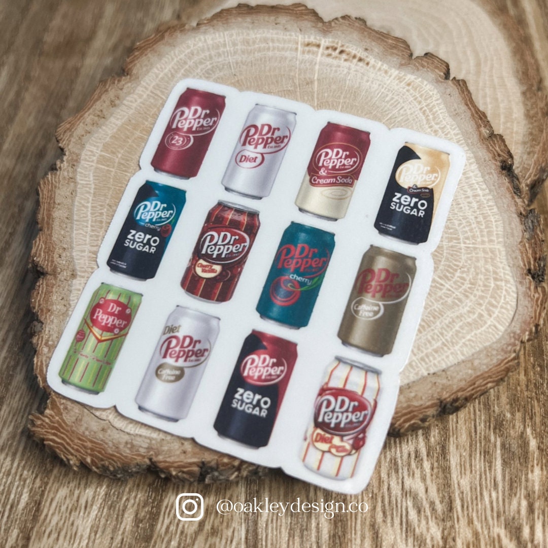 Dr. Pepper Lovers Sticker Dr. Pepper Cans Laptop Sticker water Bottle ...