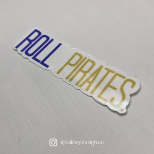 ECU Pirates Sticker Pack Roll Pirates Decal Purple and Gold East ...