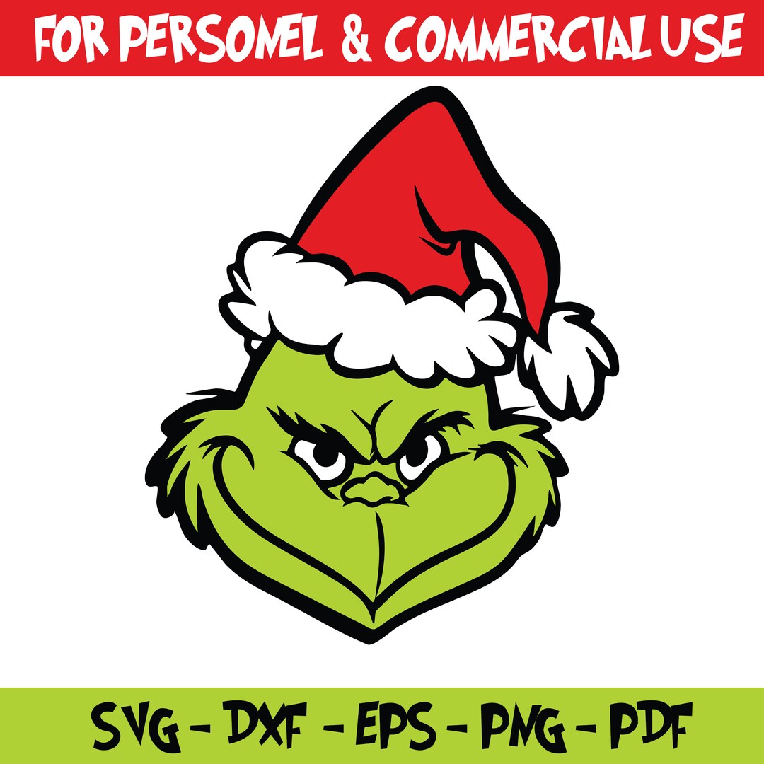 Grinch Face Svg Png, Grinch Svg Png, Christmas Svg, Grinch Digital ...