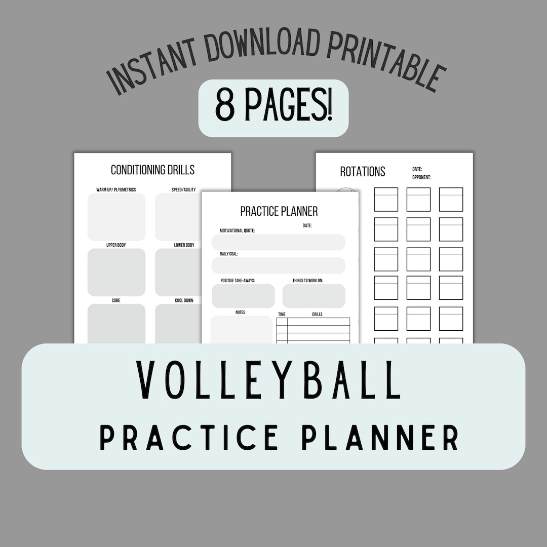 Volleyball Practice Plan, Volleyball Practice Templates, Volleyball ...