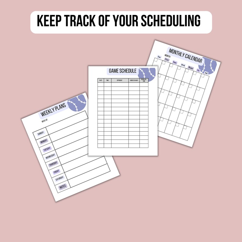 Softball Coach Planner, Softball Planner, Softball Practice Planner ...