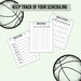 PDF Basketball Planner, Basketball Coach Planner, Basketball Season ...
