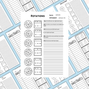 Editable Volleyball Sheets, Volleyball Canva Template, Volleyball ...