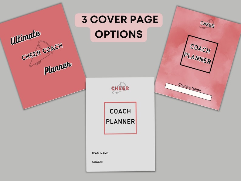 Cheer Coach Planner, Printable Cheer Planner, Cheer Season Planner ...