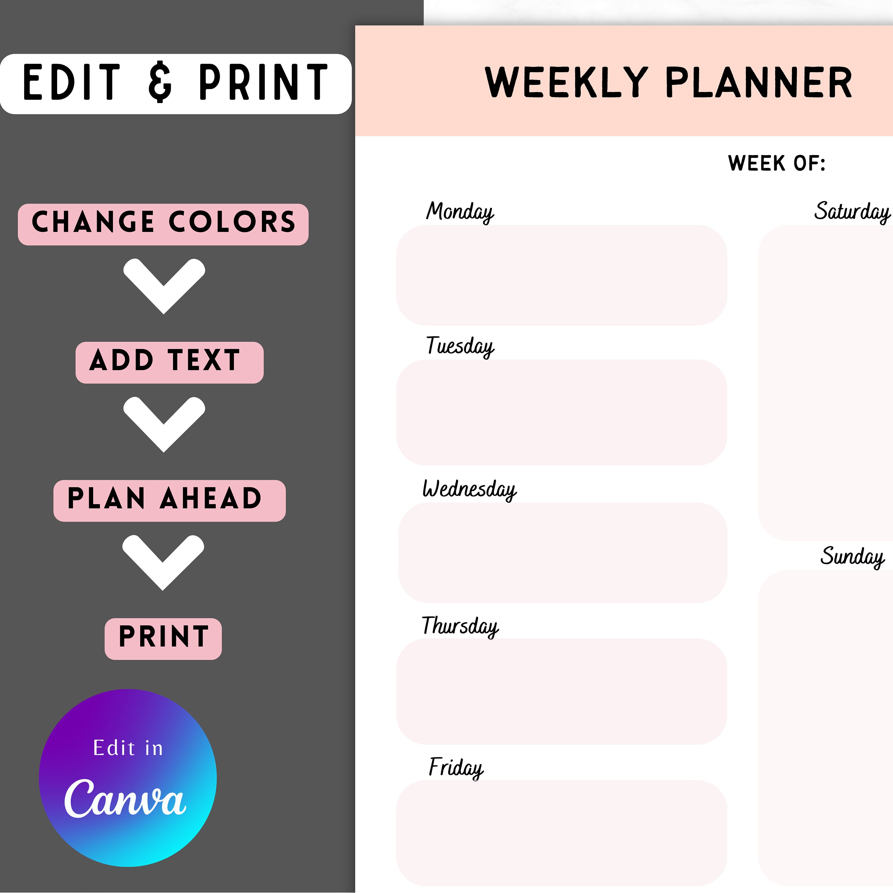 Editable Dance Planner, Editable Dance Coach Planner, Dance Teacher ...