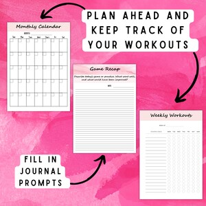 Editable Volleyball Journal for Athletes, Volleyball Athlete Journal ...