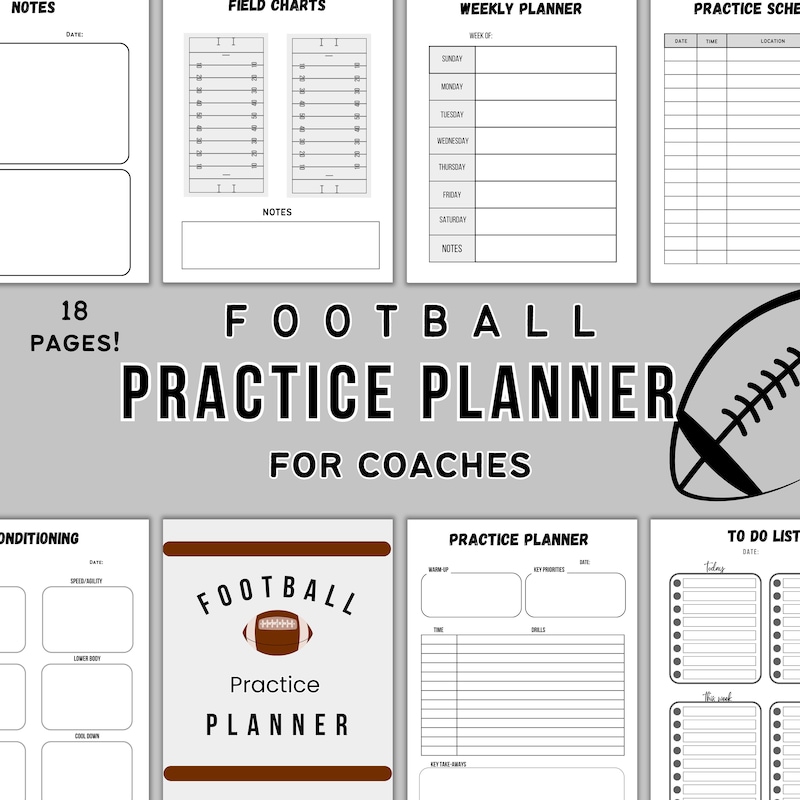 Football Depth Chart Template - Etsy