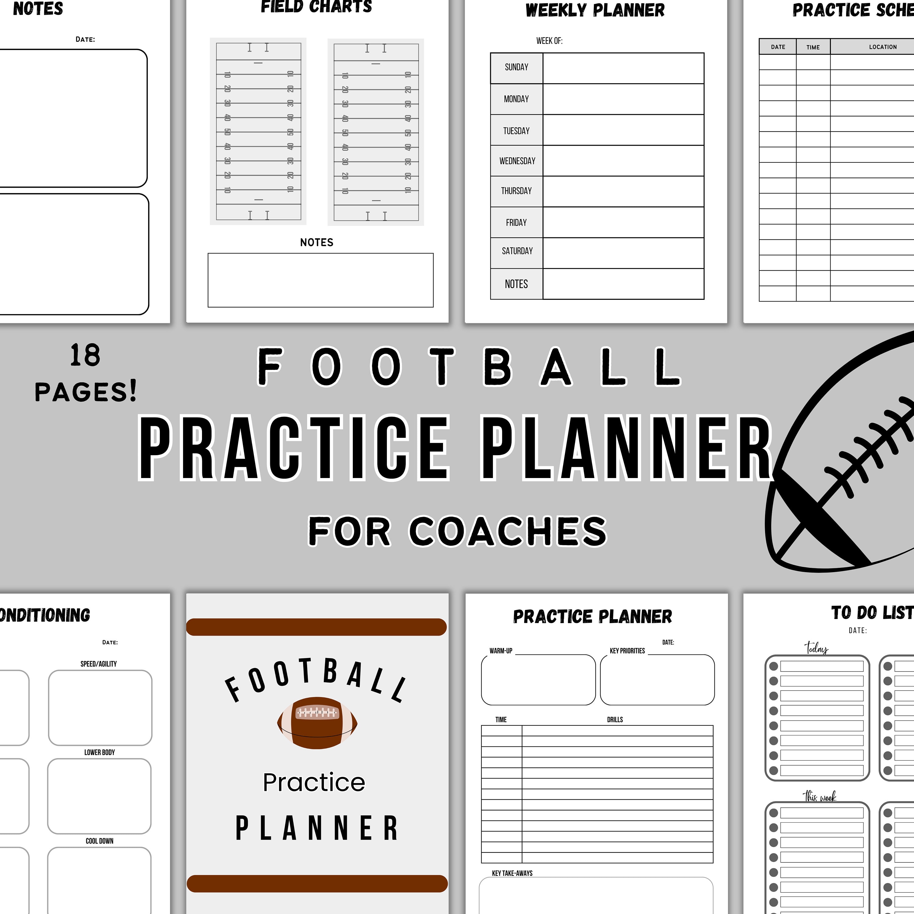 Blank Football Depth Chart
